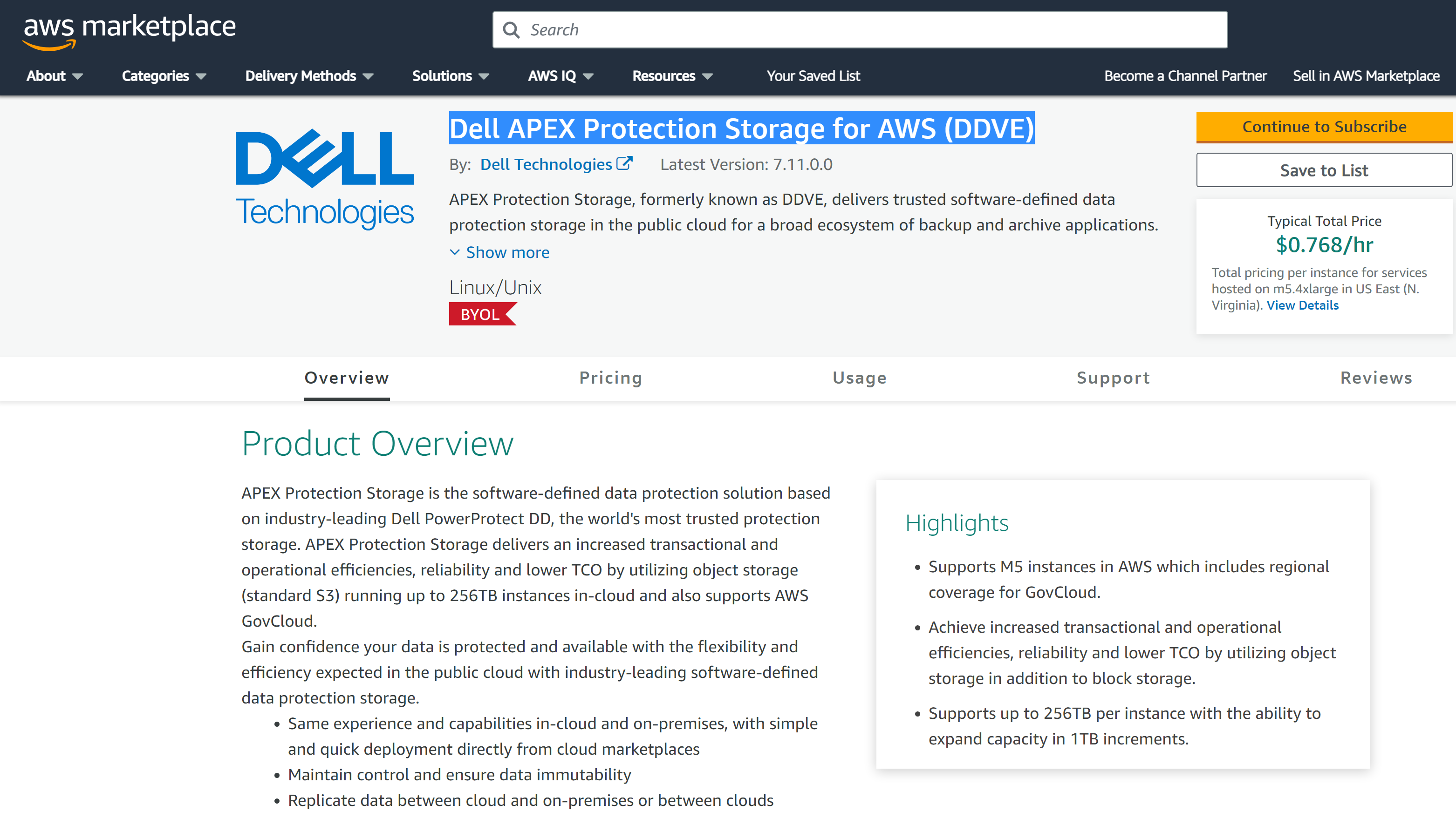 APEX Protection Storage for Public Cloud: DDVE on AWS End to End ...